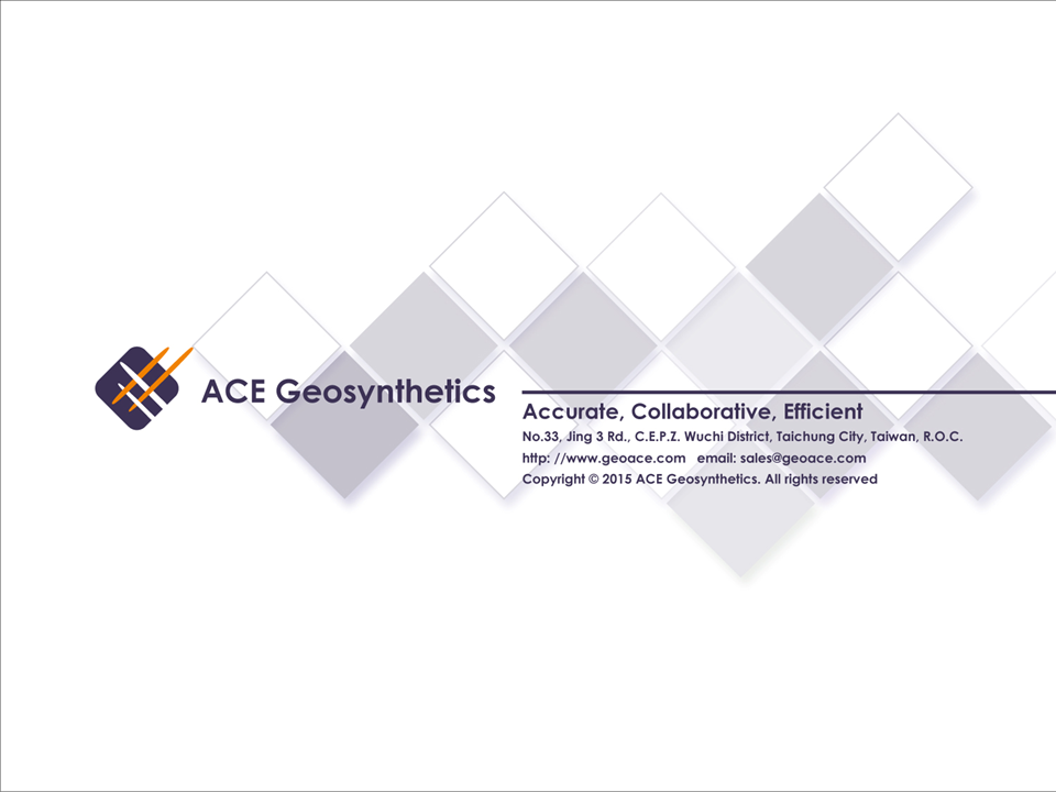 Introduction of Advanced Courses - Training Support - ACE Geosynthetics